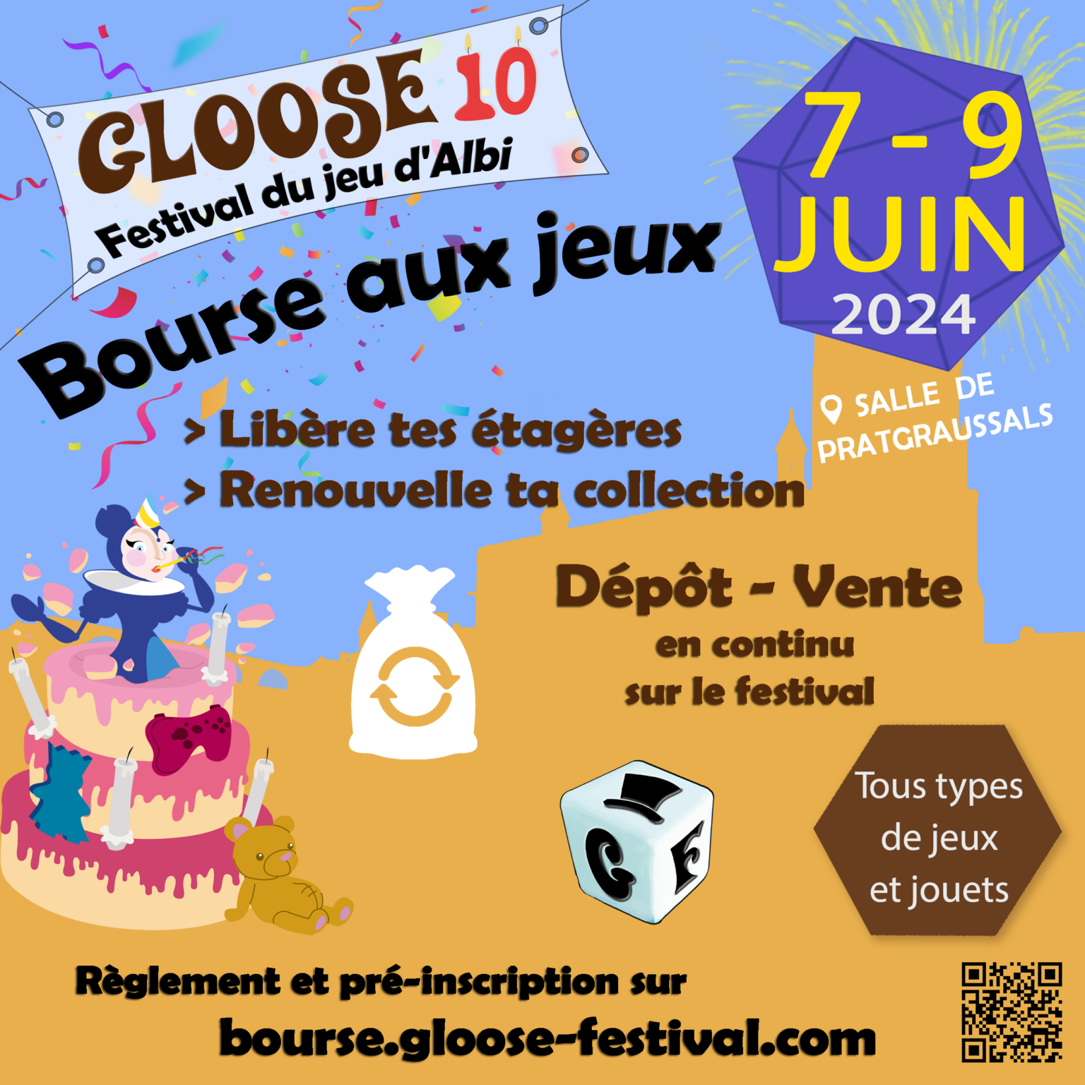 Bourse aux jeux et jouets du Gloose Festival - Ludothèque La Marelle